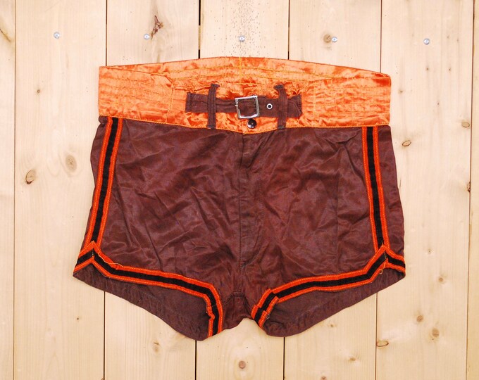 Vintage 1940's/50's Satin Basketball Shorts / Volleyball Shorts / Retro ...