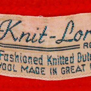 Vintage 1950's/60's KNIT-LORE Wool Sweater / Made in Great Britain ...