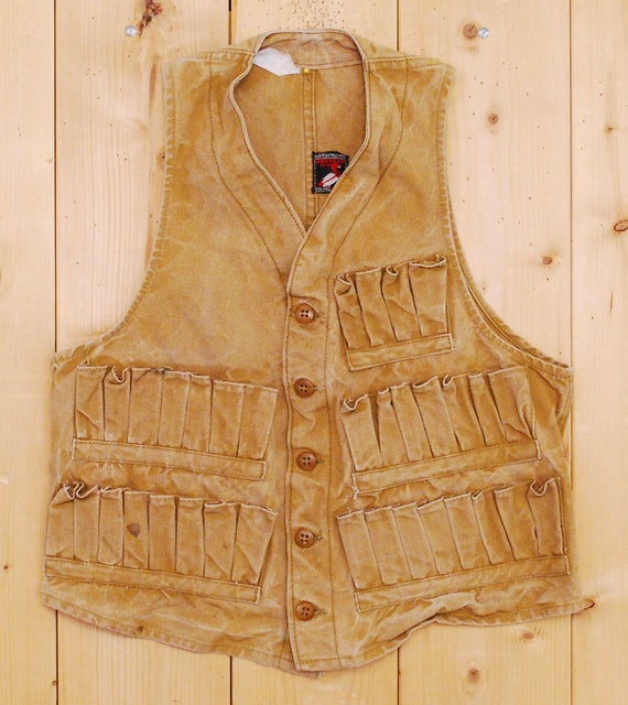 Vintage 1940's/50's RED HEAD BRAND Hunting Vest / Amm… - Gem