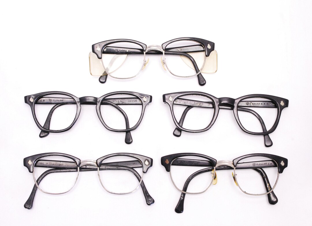 SET of 5 Pairs Vintage 1950's/60's AMERICAN OPTICAL Eyeglasses / Lot ...