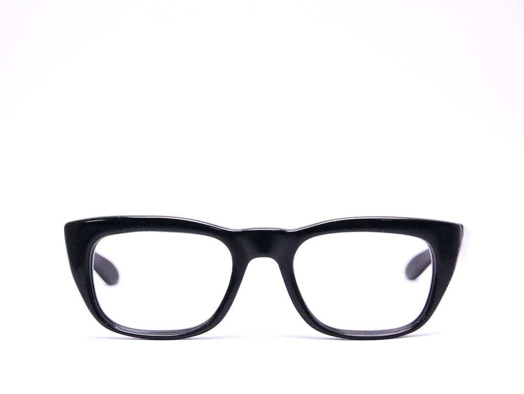 Vintage 1950's MENARD Black Horn Rim Eyeglasses / Model - Etsy