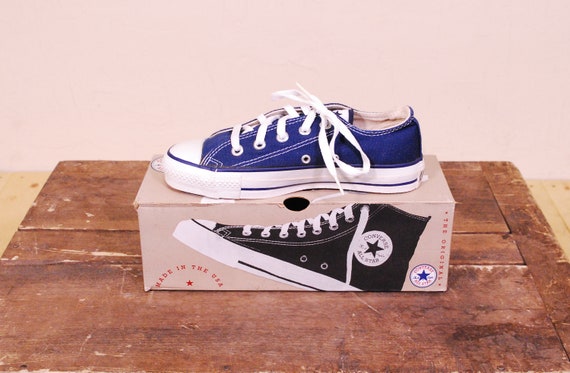 Blue converse size 4 store