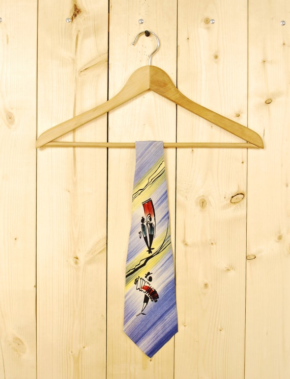 Vintage 1930's/40s Necktie / Minstrels / HAND PAINTED in | Etsy