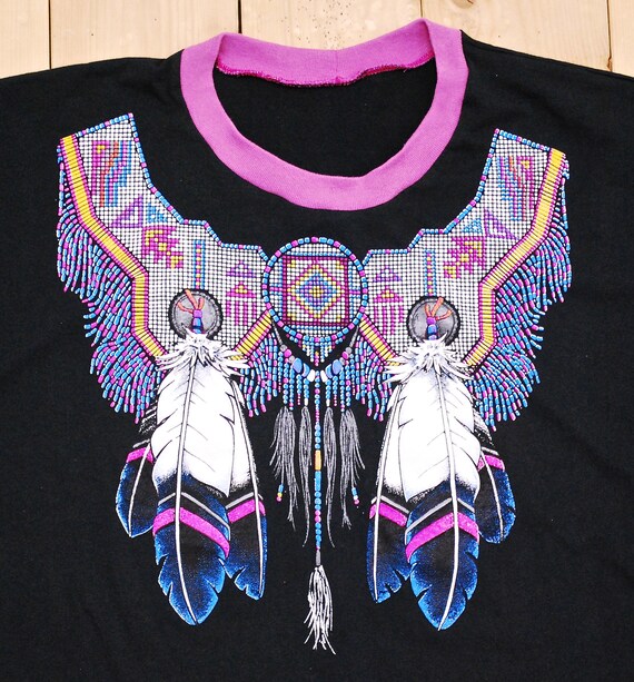 Vintage 1980's/90's Neon First Nations Arizona FEATHE… - Gem