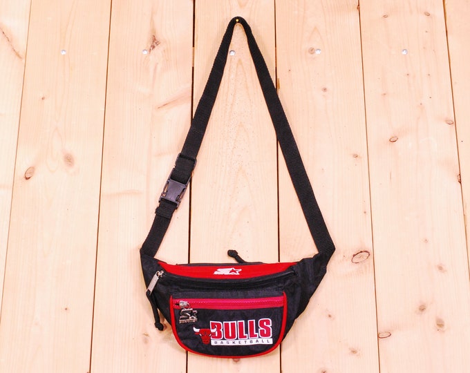 Vintage 1980's/90's STRARTER CHICAGO BULLS Fanny Pack / Bum Bag / Retro ...