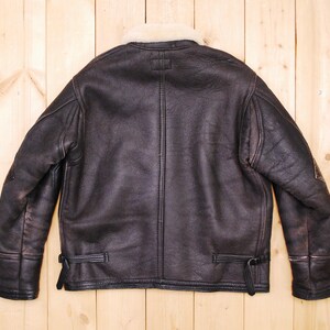 Vintage 1960's/70's Brown US NAVY M444 Leather Flight Jacket ...