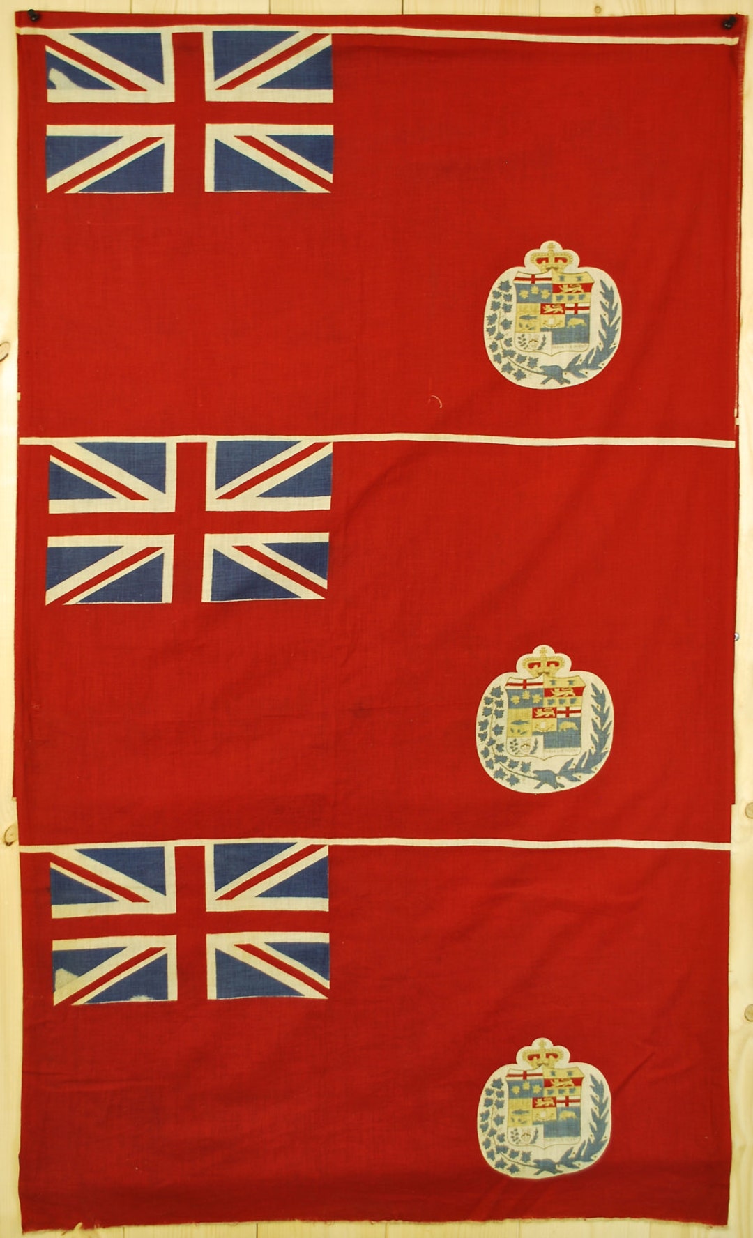 Vintage Pre WW1 Canadian Union Jack Red Ensign Flag/banner / 1870-1898 ...