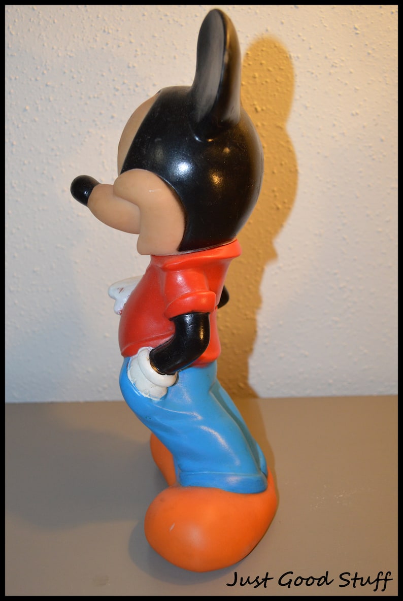 Mickey Mouse Bank Vintage Disney Mickey Mouse Plastic Bank. - Etsy
