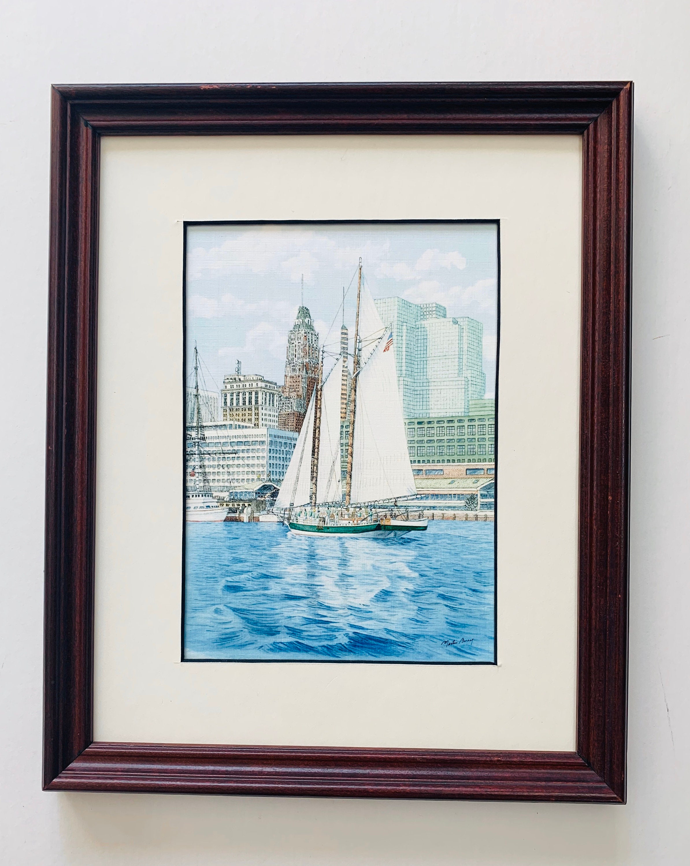 Lady Maryland Pen and Ink Watercolor Print by Martin Barry . - Etsy