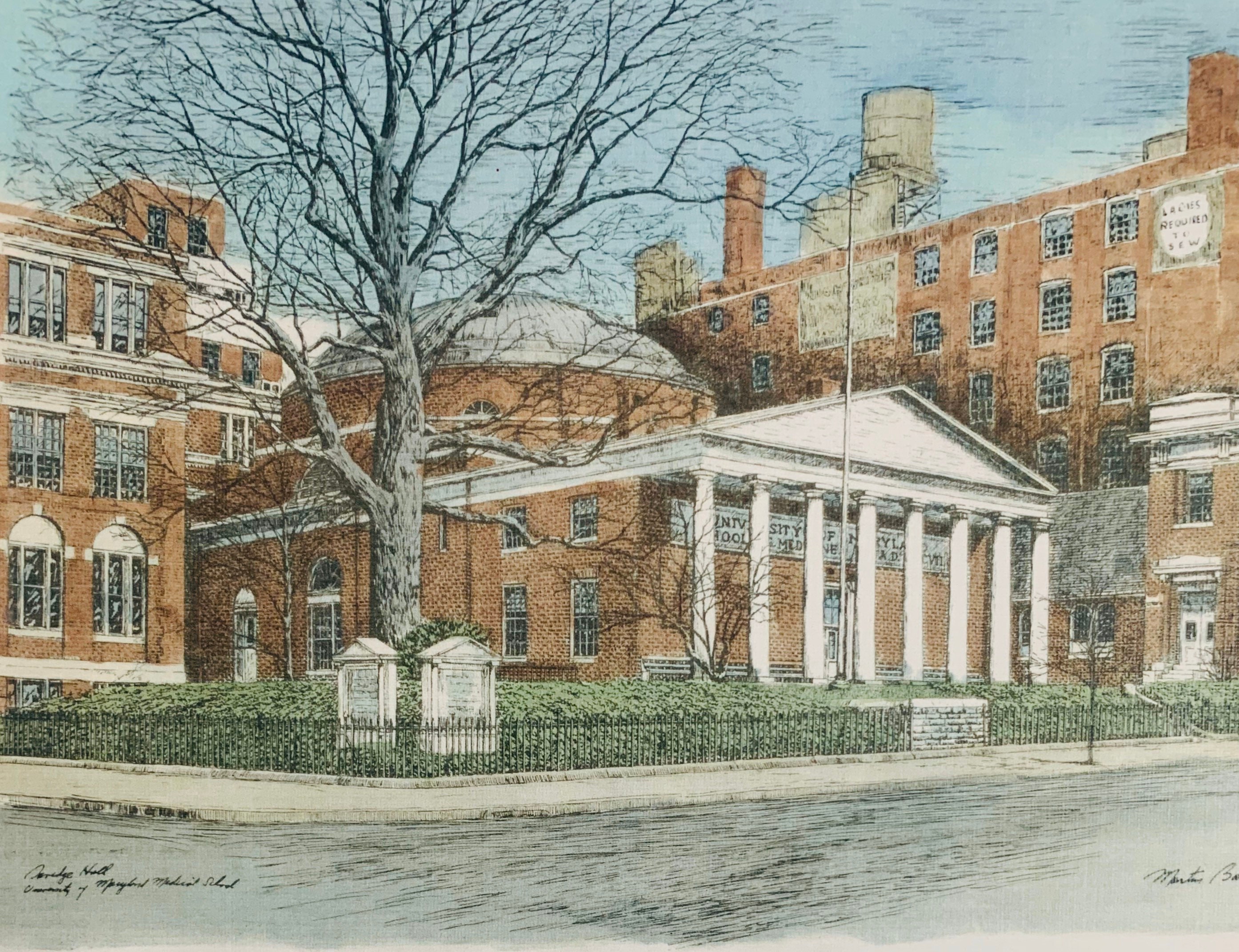 Davidge Hall University of Maryland Medical School by - Etsy