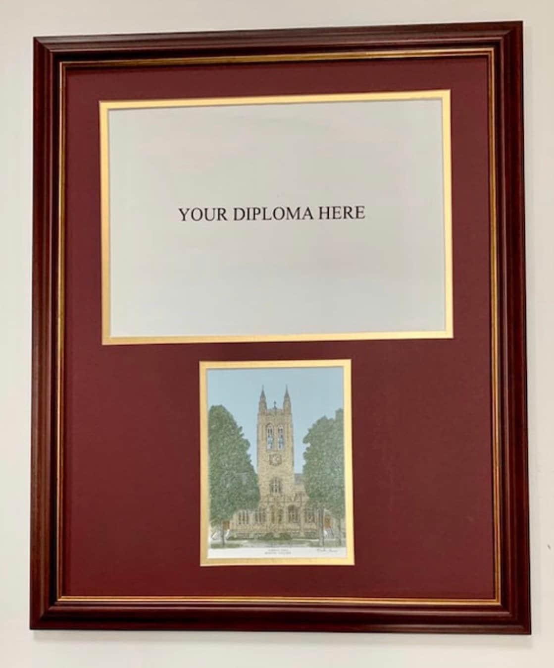 Boston College Gasson Hallpen and Ink Watercolor by Maryland - Etsy