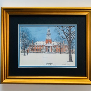 Johns Hopkins University , Gilman Hall Winter , a Pen and Ink ...
