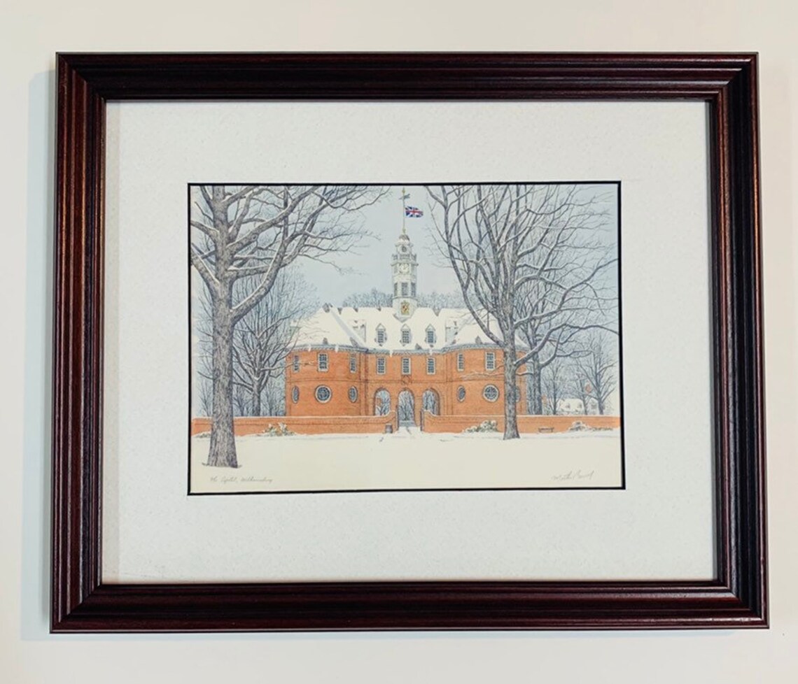 Williamsburg Virginia , the Capitol, by Martin Barry - Etsy