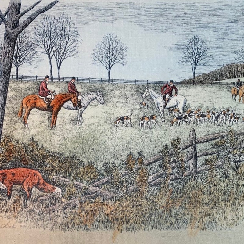 Fox Hunting Wallpaper - Etsy