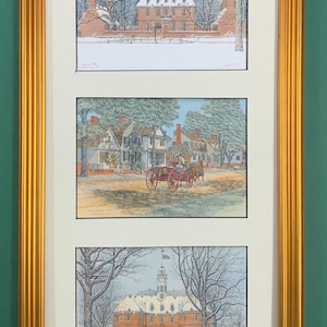 Groupings, Pen and Ink Watercolor, by Well Known Maryland Artist Martin ...