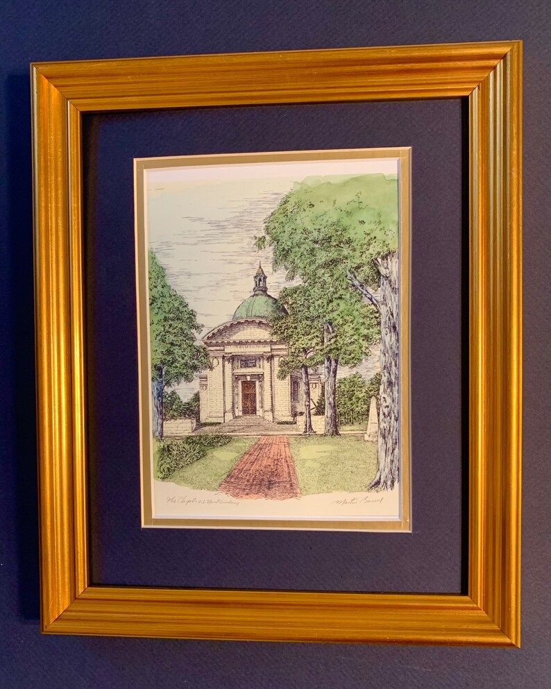 US Naval Academy Chapel Side View - Etsy