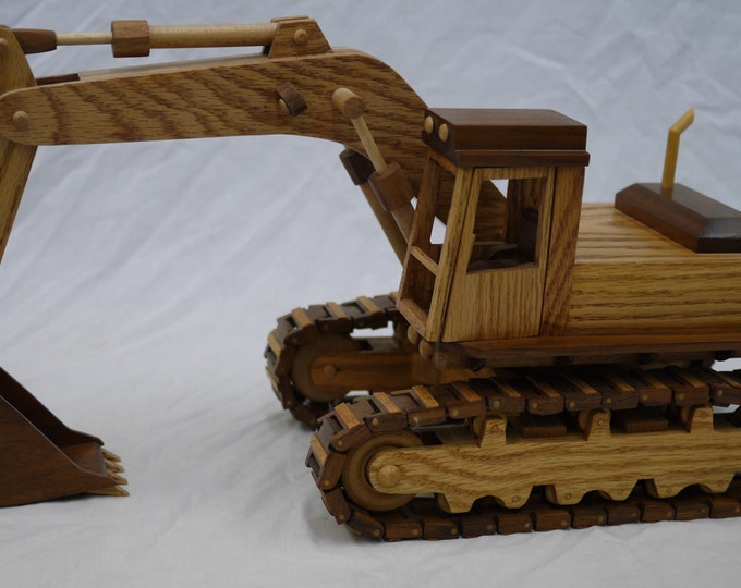Hardwood Model Excavator - Etsy