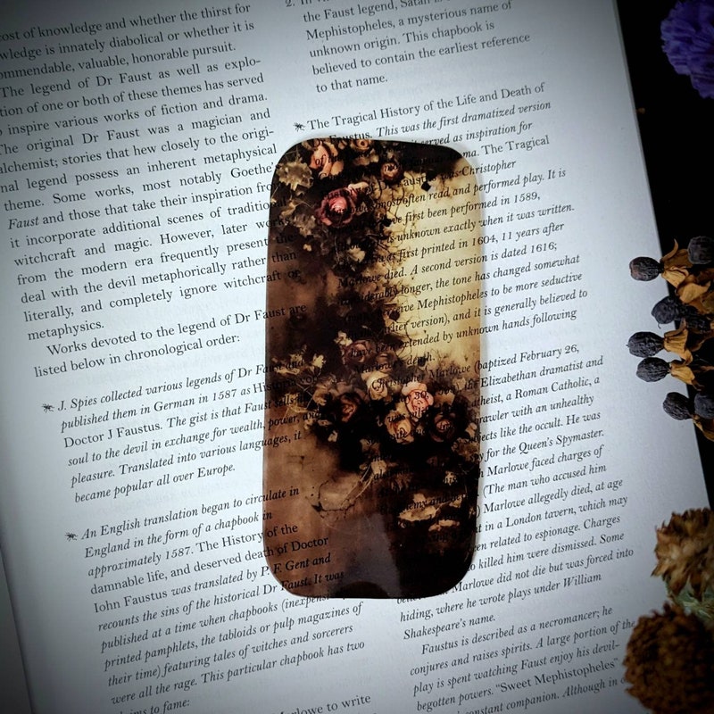 Dark Academia Bookmark - Etsy