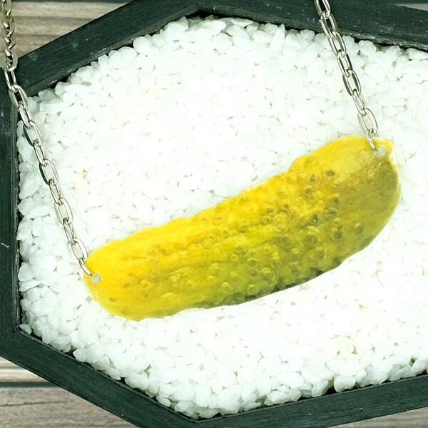 Pickle Necklace - Etsy