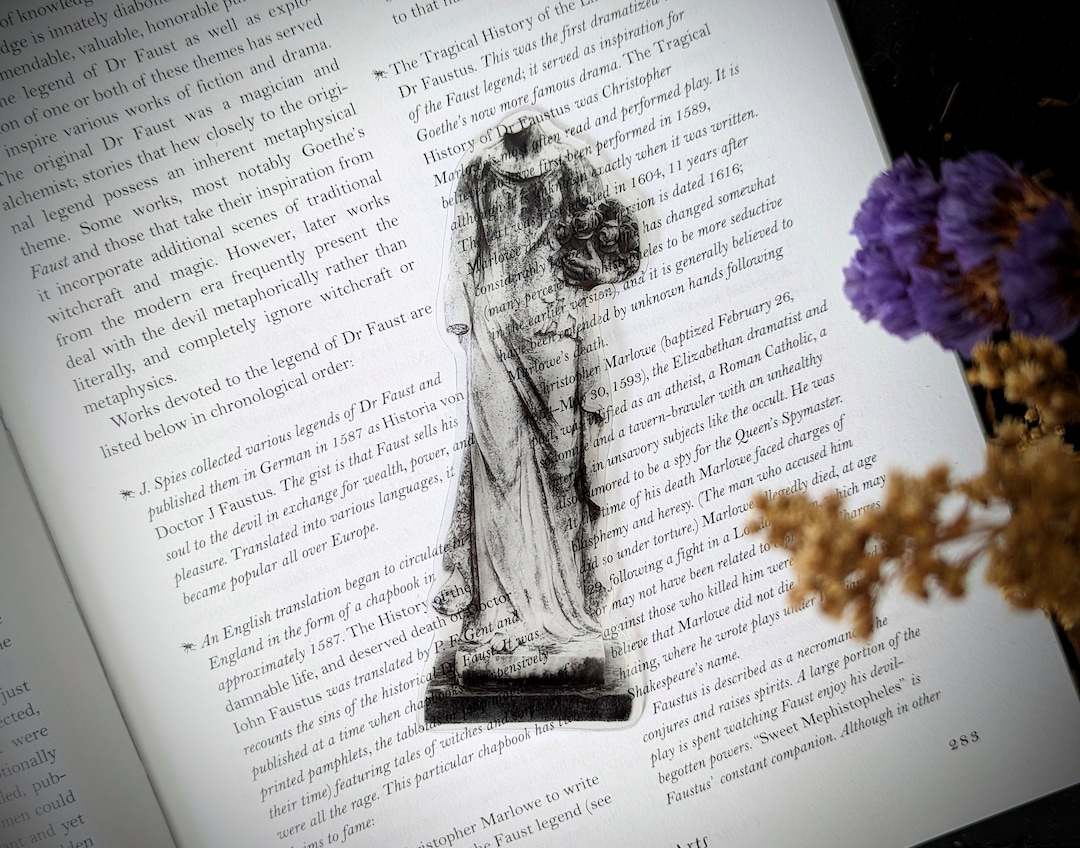 Clear Bookmark Headless Statue Tombstone Gravestone Cemetery Graveyard ...