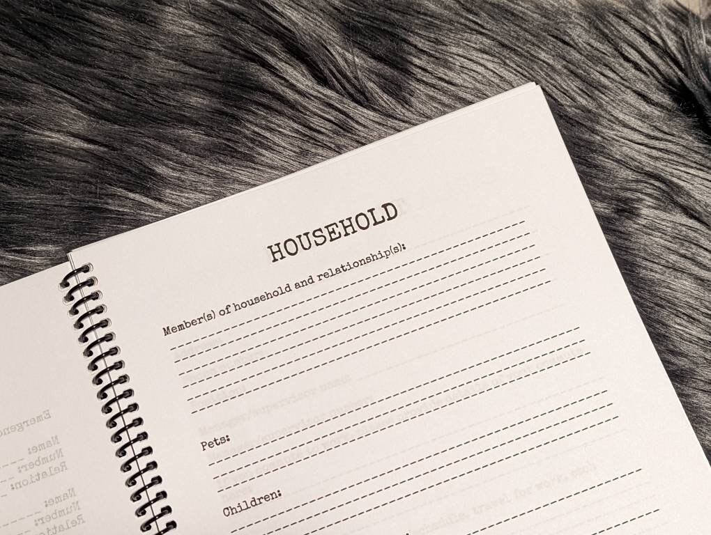 In Case I Go Missing Emergency Notebook Physical Spiral-bound - Etsy