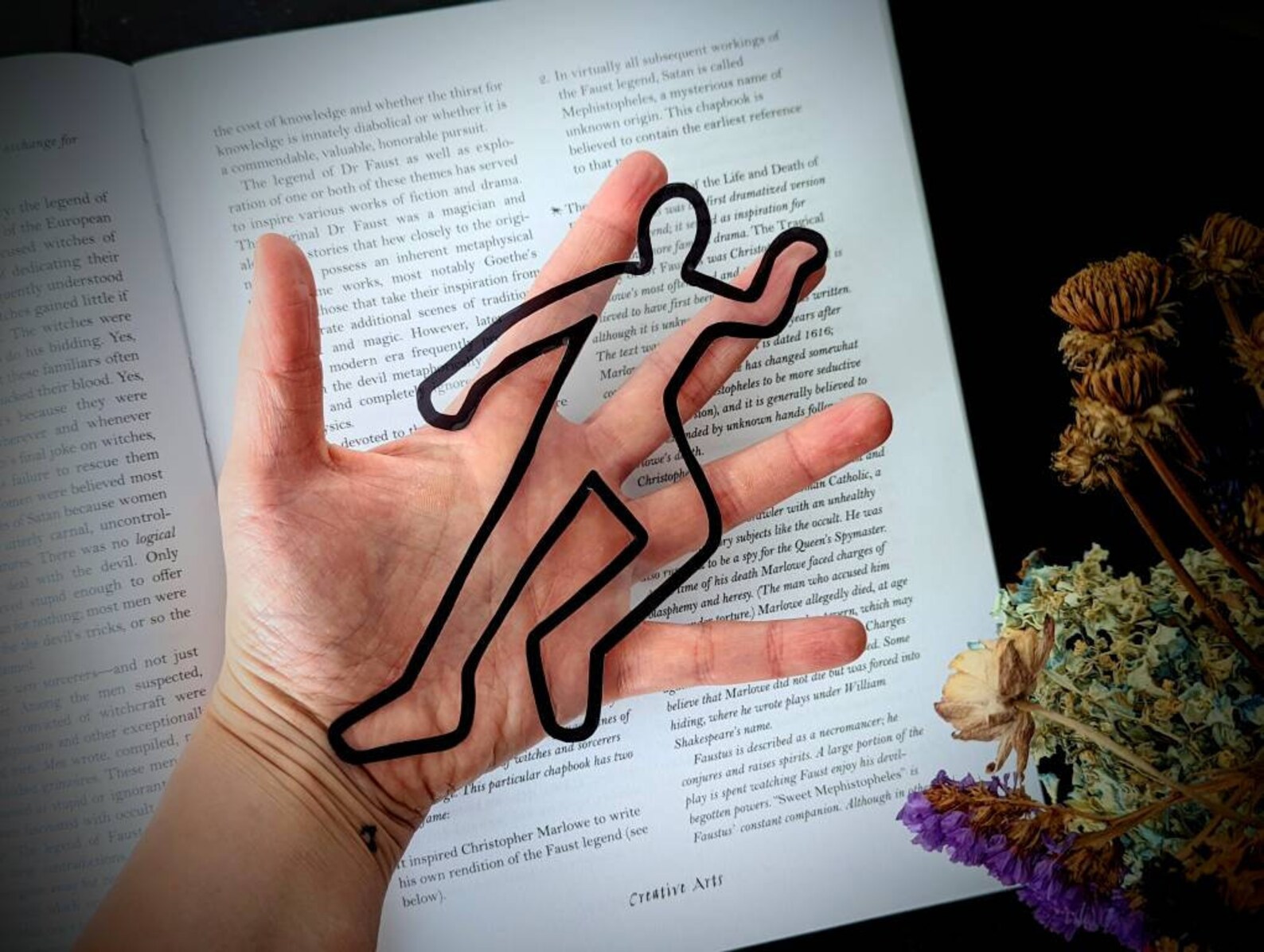 Chalk Body Outline Clear Bookmark True Crime Death Dead - Etsy