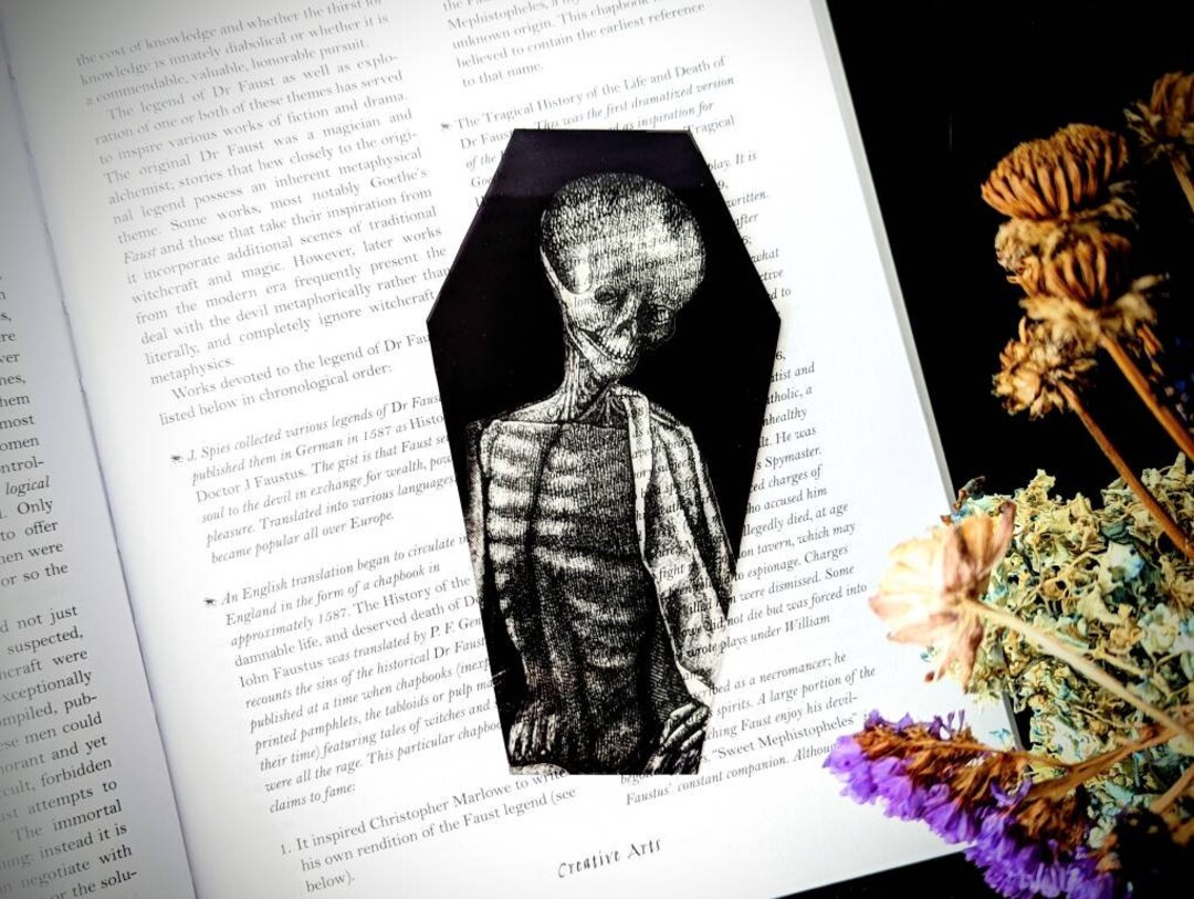 Clear Bookmark Dr. Death Vintage Medieval Goth Gothic Halloween Horror ...