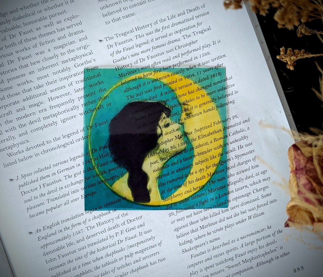 Clear Bookmark Vintage Dear Old Dixie Moon Songbook Cosmo Fairycore ...