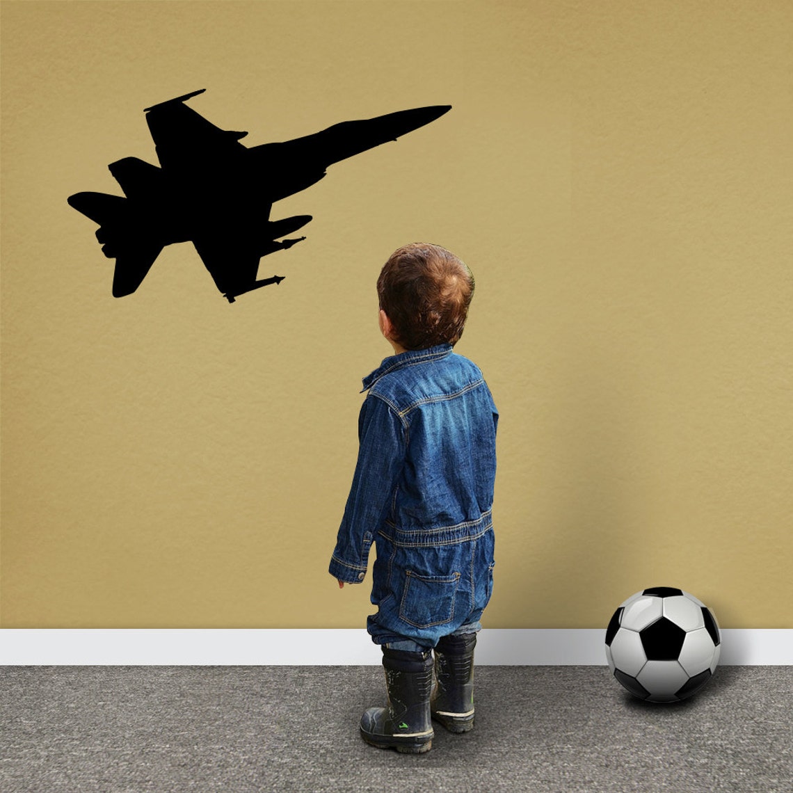 Fighter Jet Wall Decal Boys Room Plane Wall Decal Jet Decal Jet Sticker ...