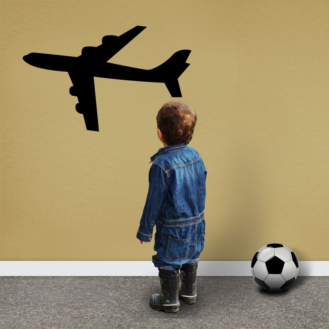 Jet Wall Decal Boys Room Plane Wall Decal Jet Decal Jet Sticker Plane ...