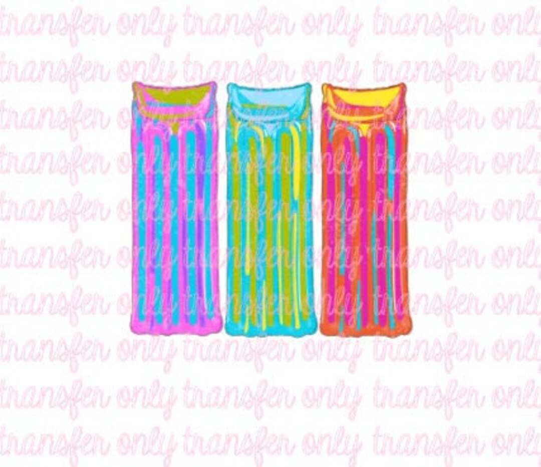 Sublimation Transfer Ready to Press Heat Transfer Pool Floats Summer ...