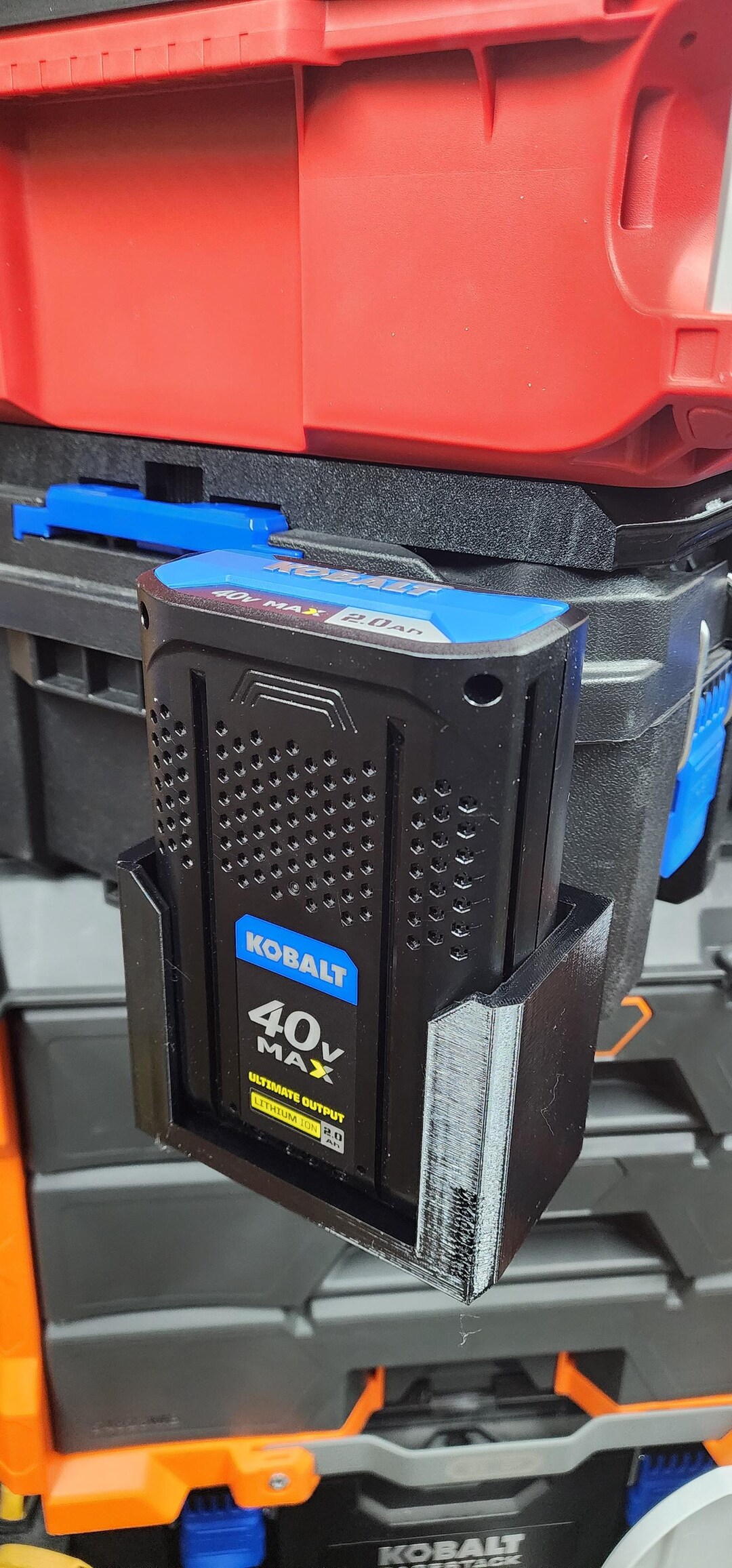 Kobalt 40v Battery Mount - Works With Casestack, Packout and Modbox ...