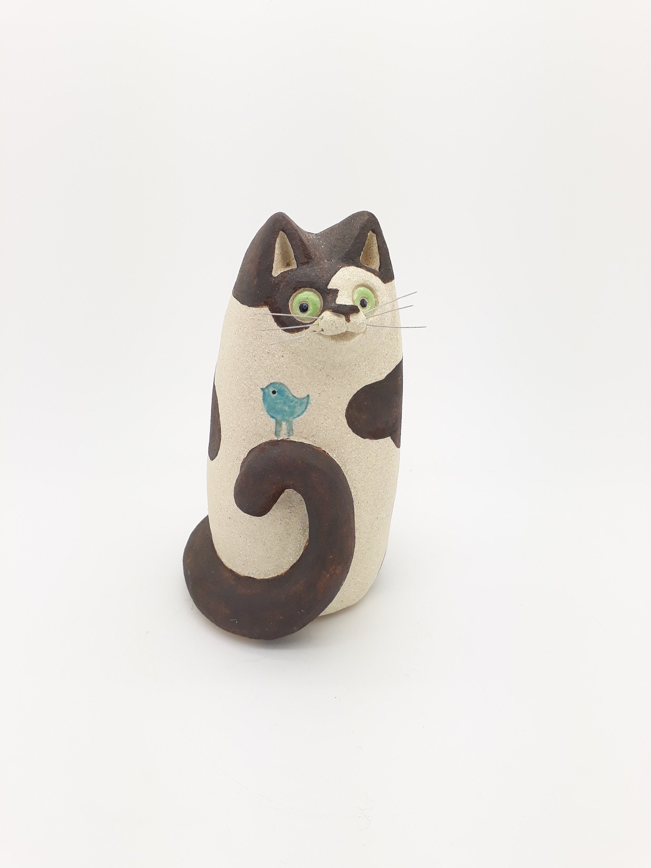 Art & Collectibles Sculpture Ceramic cat etna.com.pe