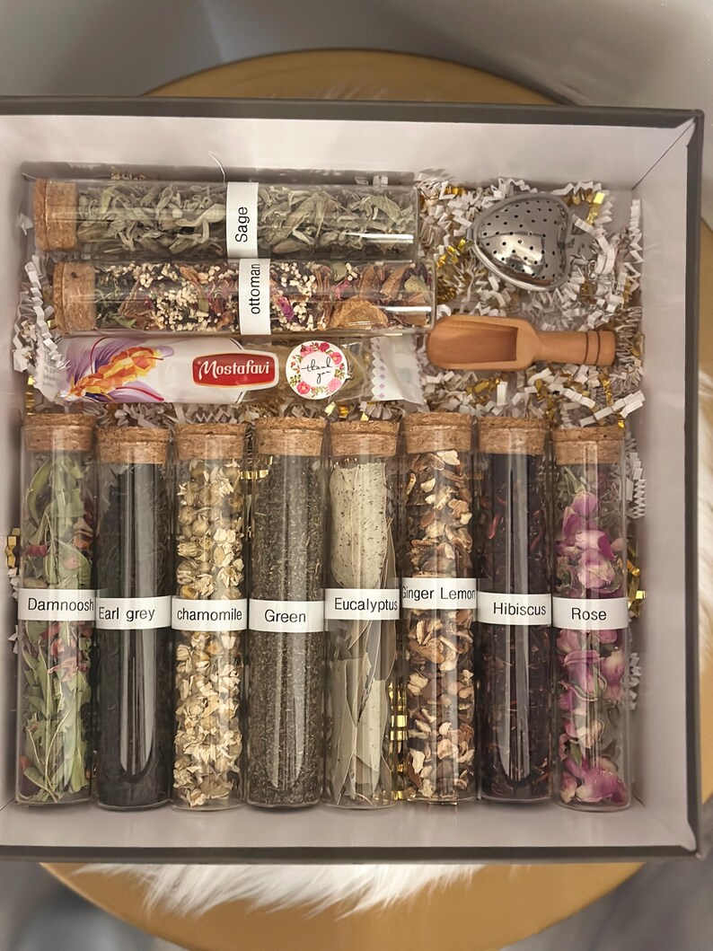 5-10 Loose Leaf Tea Sampler Gift Set, Christmas Gift Box, Holiday Gift ...