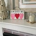 Painted Valentine Hearts, Painted Slate Hearts, Valentine Gift, Painted ...