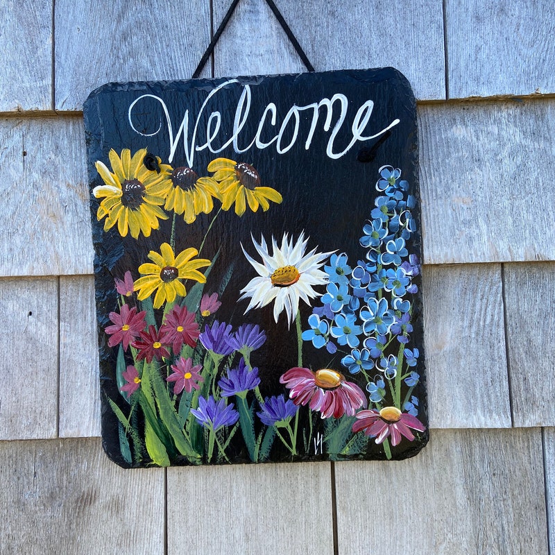 Spring Welcome Sign - Etsy