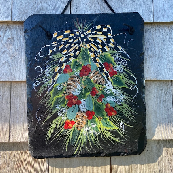 Painted Winter Slates for Holder - Etsy