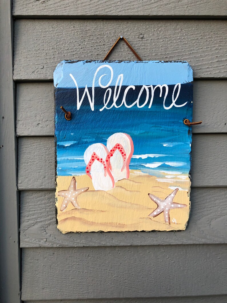 Summer Welcome Signsummer Door Hanger Door Decorations - Etsy
