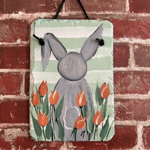 Painted Easter Slate Sign, Easter Decor, Easter Slate Sign, Easter Door ...