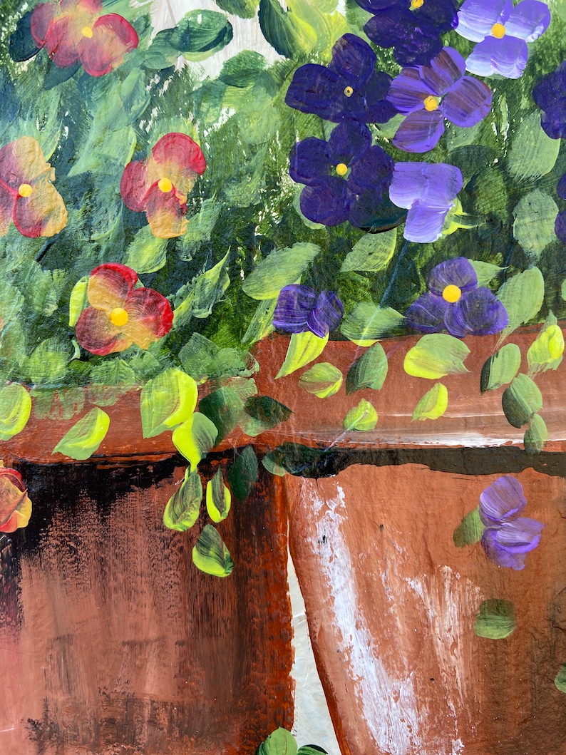 Hand Painted Slate Sign Spring Welcome Sign Front Door - Etsy