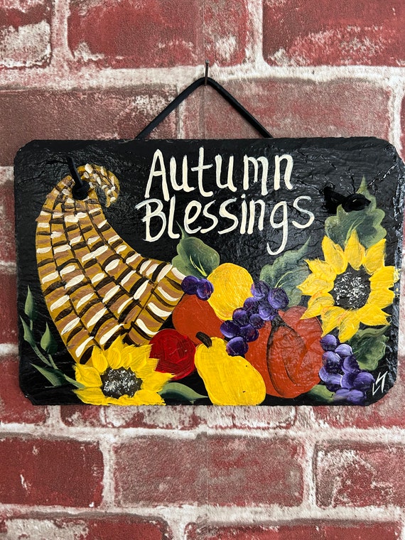 Fall / Autumn Slates - LindaSpangArt