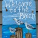 Welcome to the Beach Sign, Summer Slate Sign, Painted Slate, Beach ...