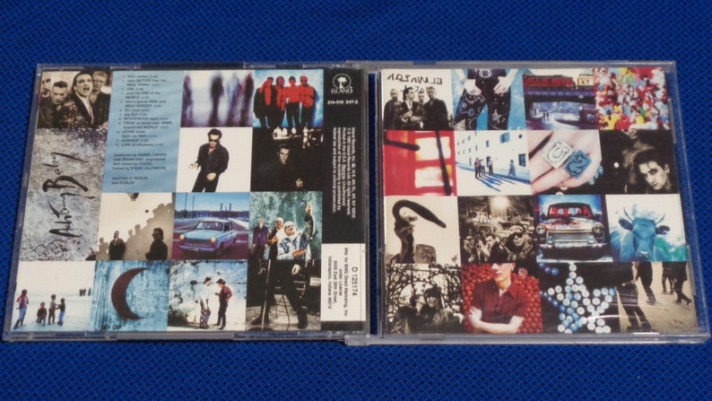 U2 Achtung Baby 1991 CD Cover Contains Lyrics/photos Excellent ...