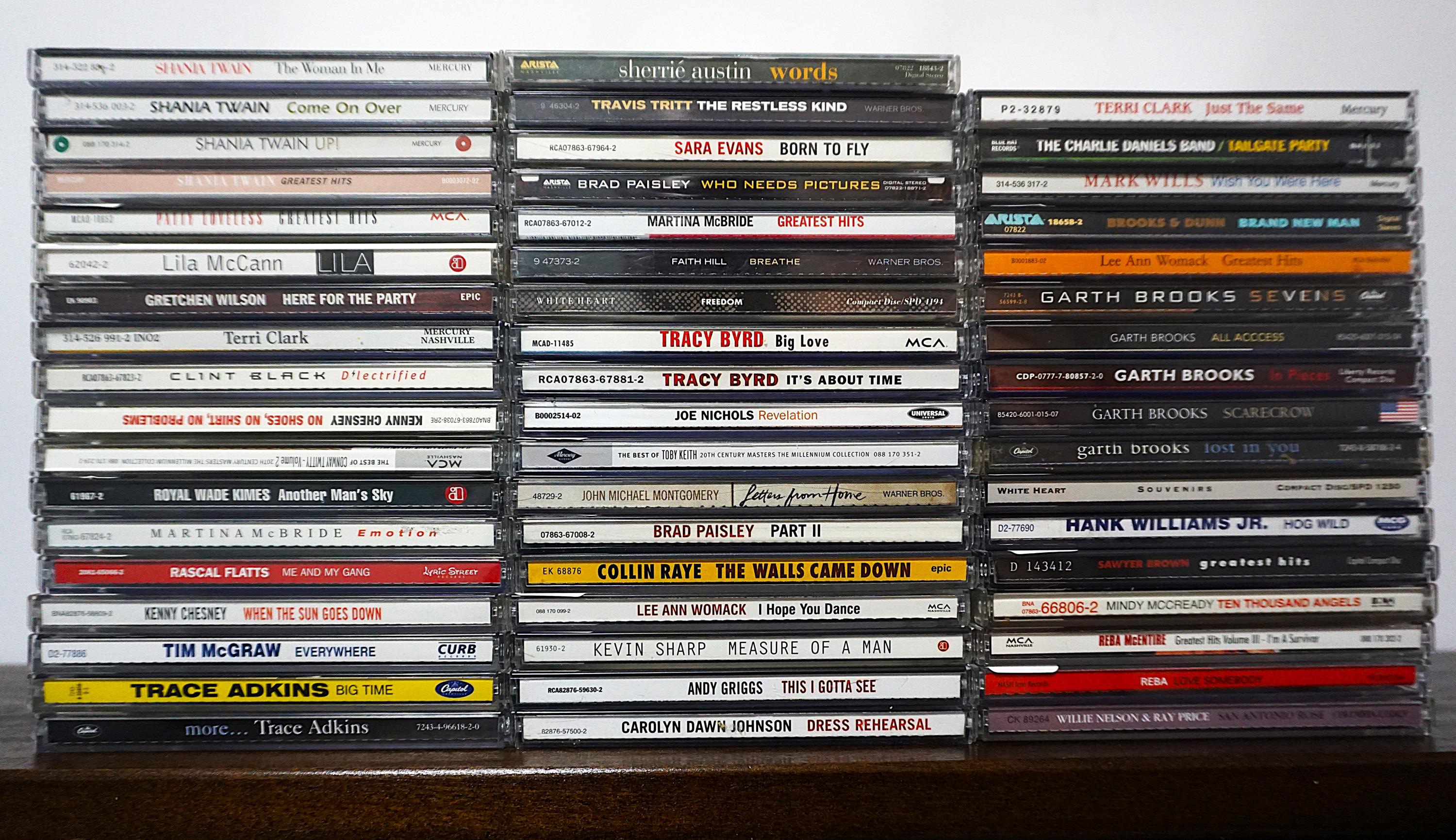 Country Music Cds - A-G- 1990s & 2000s - Popular Artists - Good ...