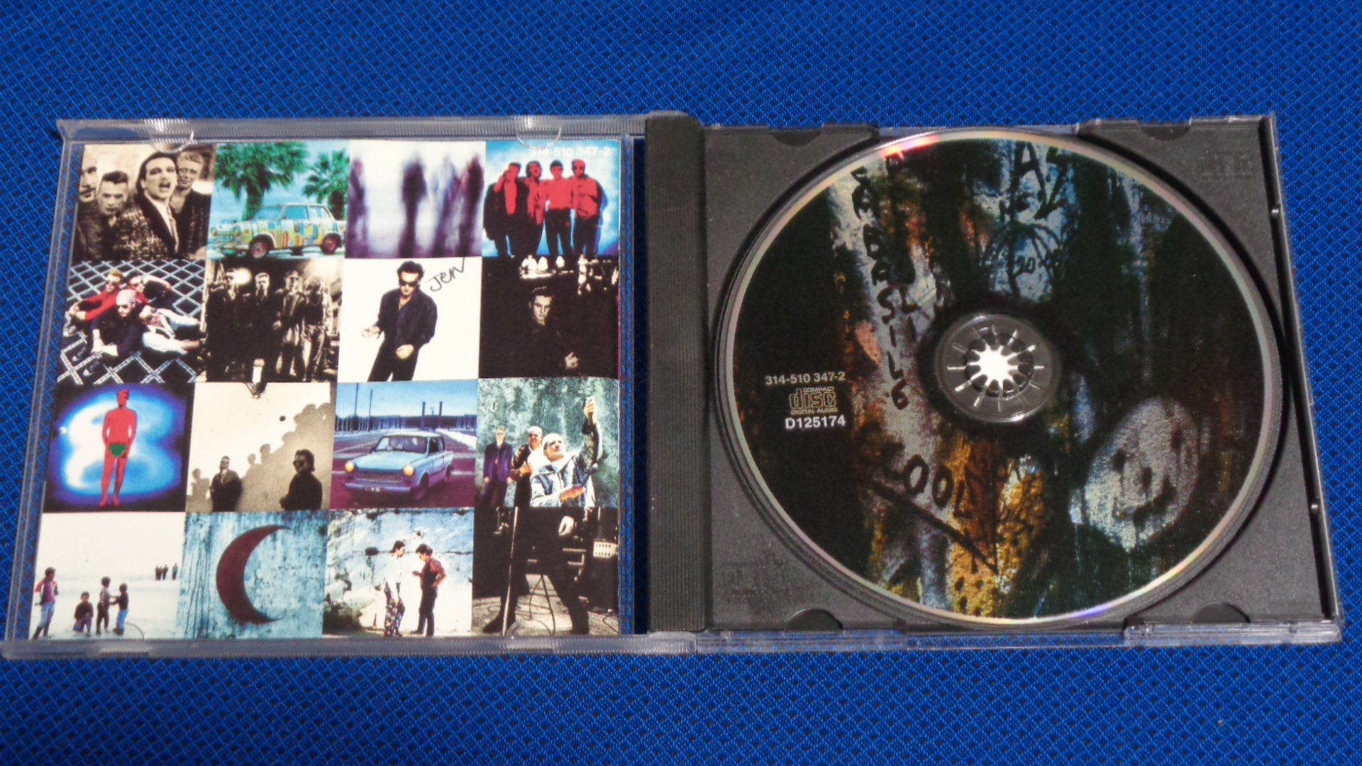U2 Achtung Baby 1991 CD Cover Contains Lyrics/photos Excellent ...