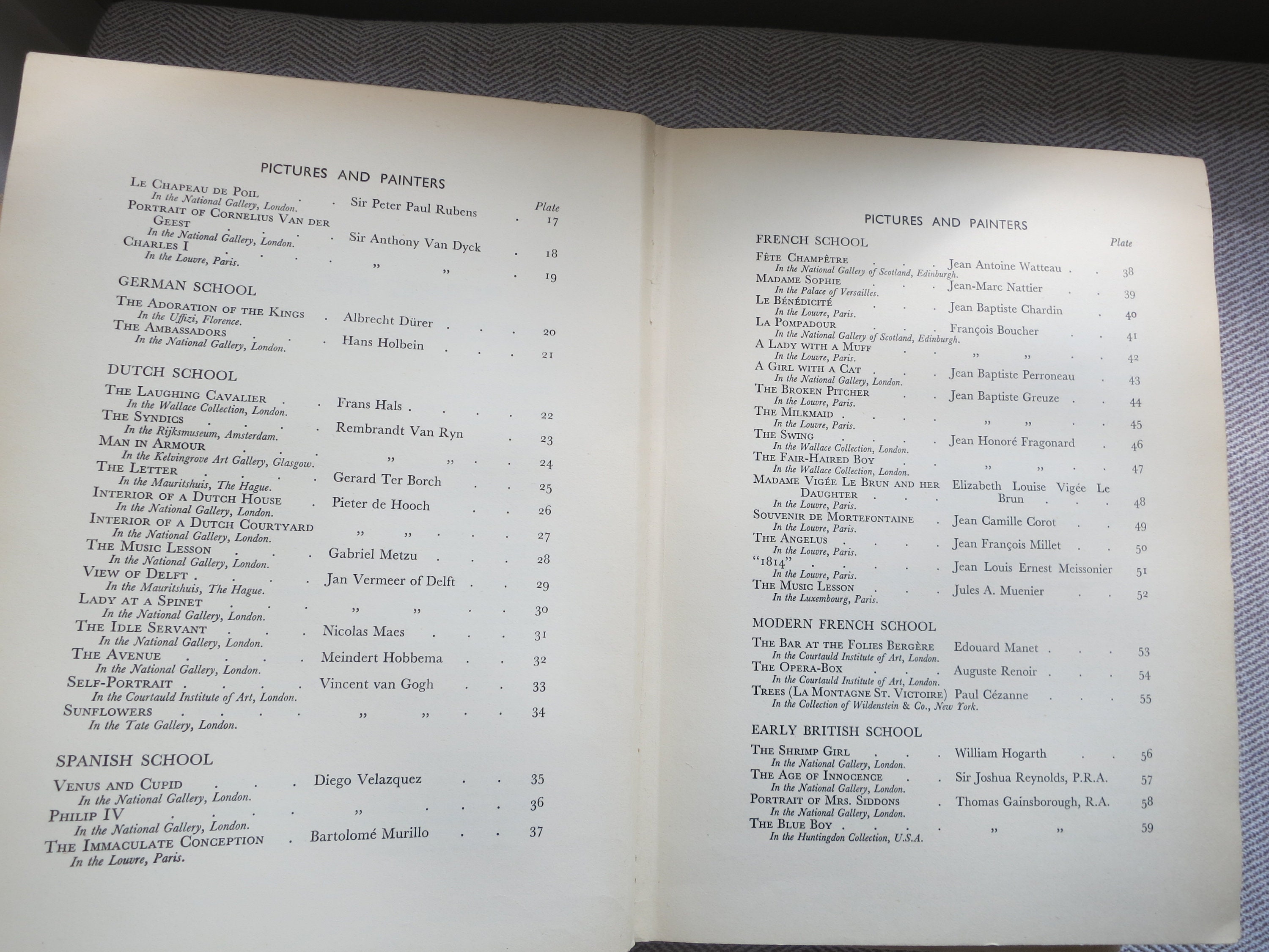 Vintage 1938 World Famous Paintings Hardcover Art Book by J. - Etsy