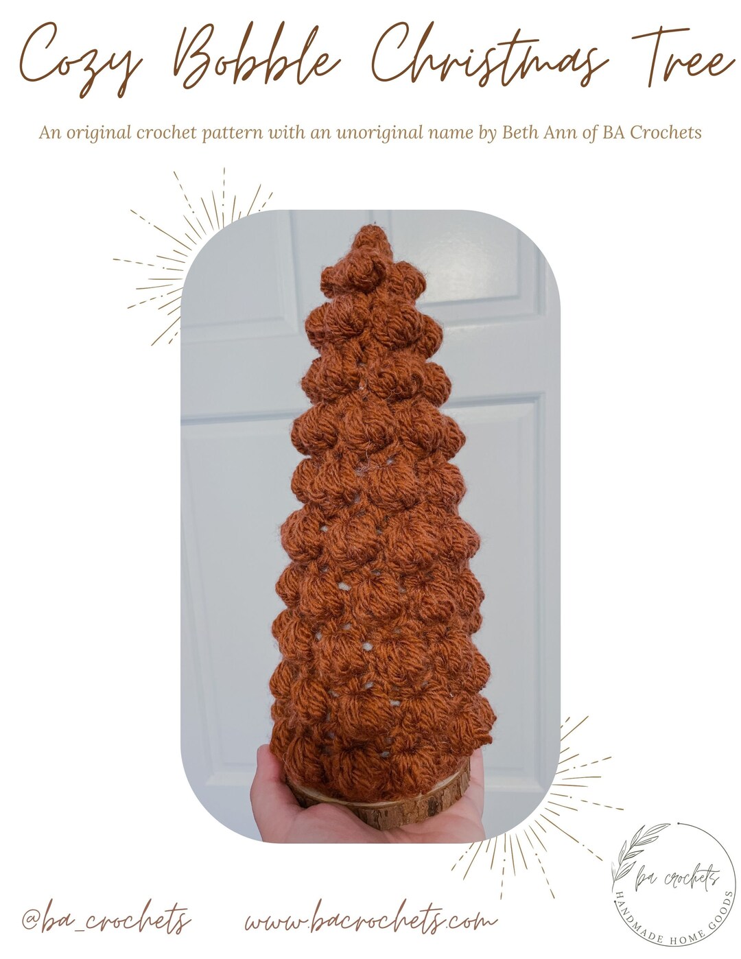 Cozy Bobble Christmas Tree Crochet Christmas Tree Pattern - Etsy