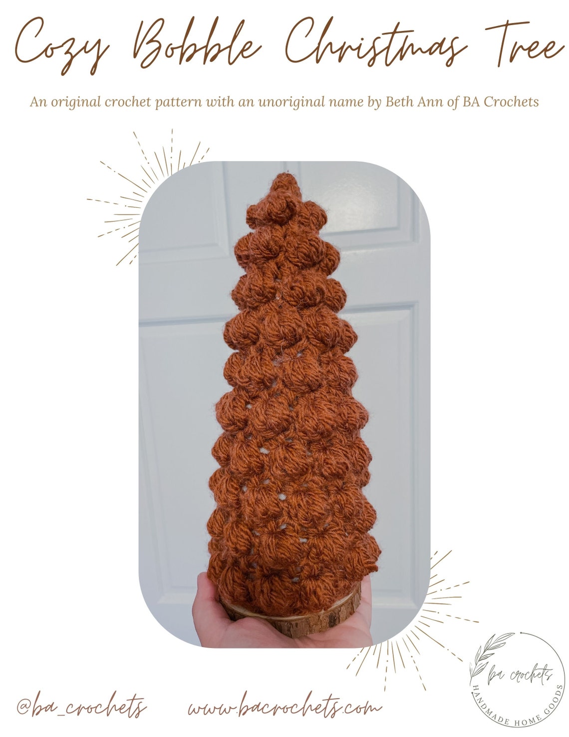 Cozy Bobble Christmas Tree Crochet Christmas Tree Pattern - Etsy