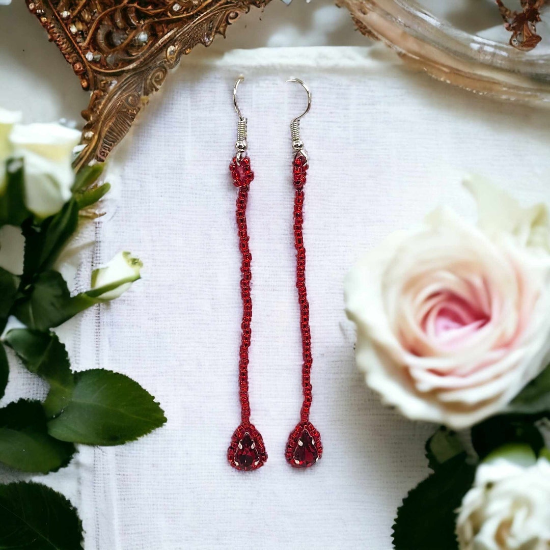 Gothic Earrings, Gothic Jewelry, Vampire Jewelry, Witchy Earrings, Dark ...