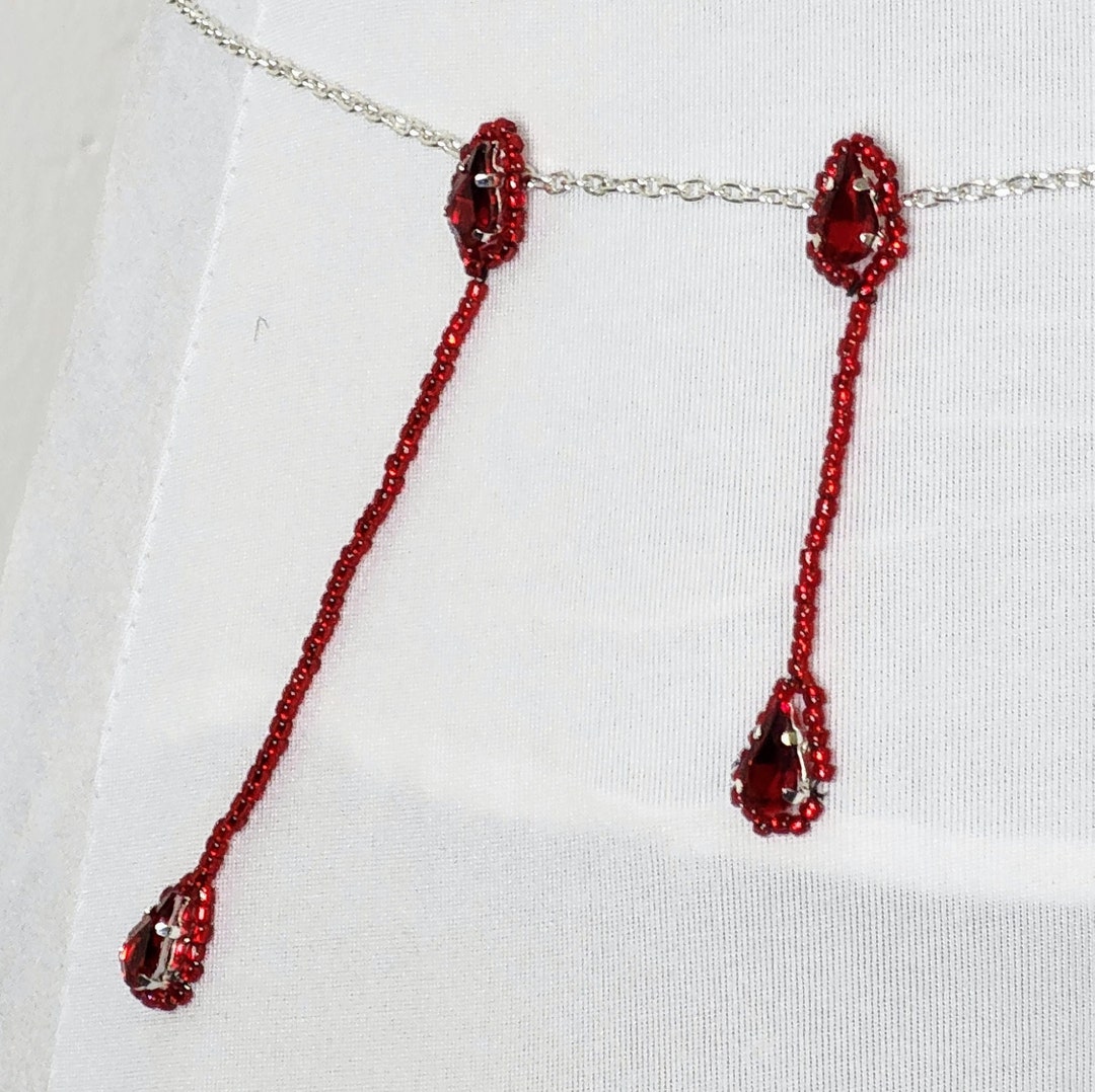 Gothic Belly Chain, Halloween Gothic Costume Accessory, Gothic Bloody ...